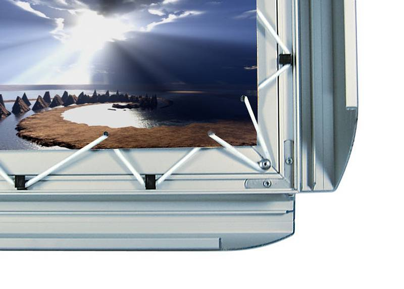 Leuchtkasten Spanntechnik - Sommer Lichtwerbung