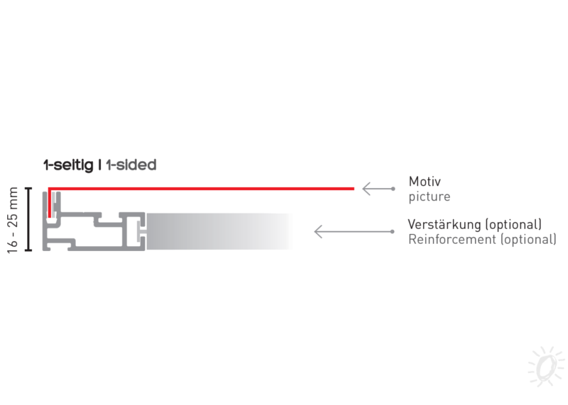 Slim-frame - Sommer Lichtwerbung