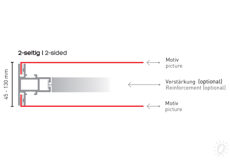 Slim-frame - Sommer Lichtwerbung